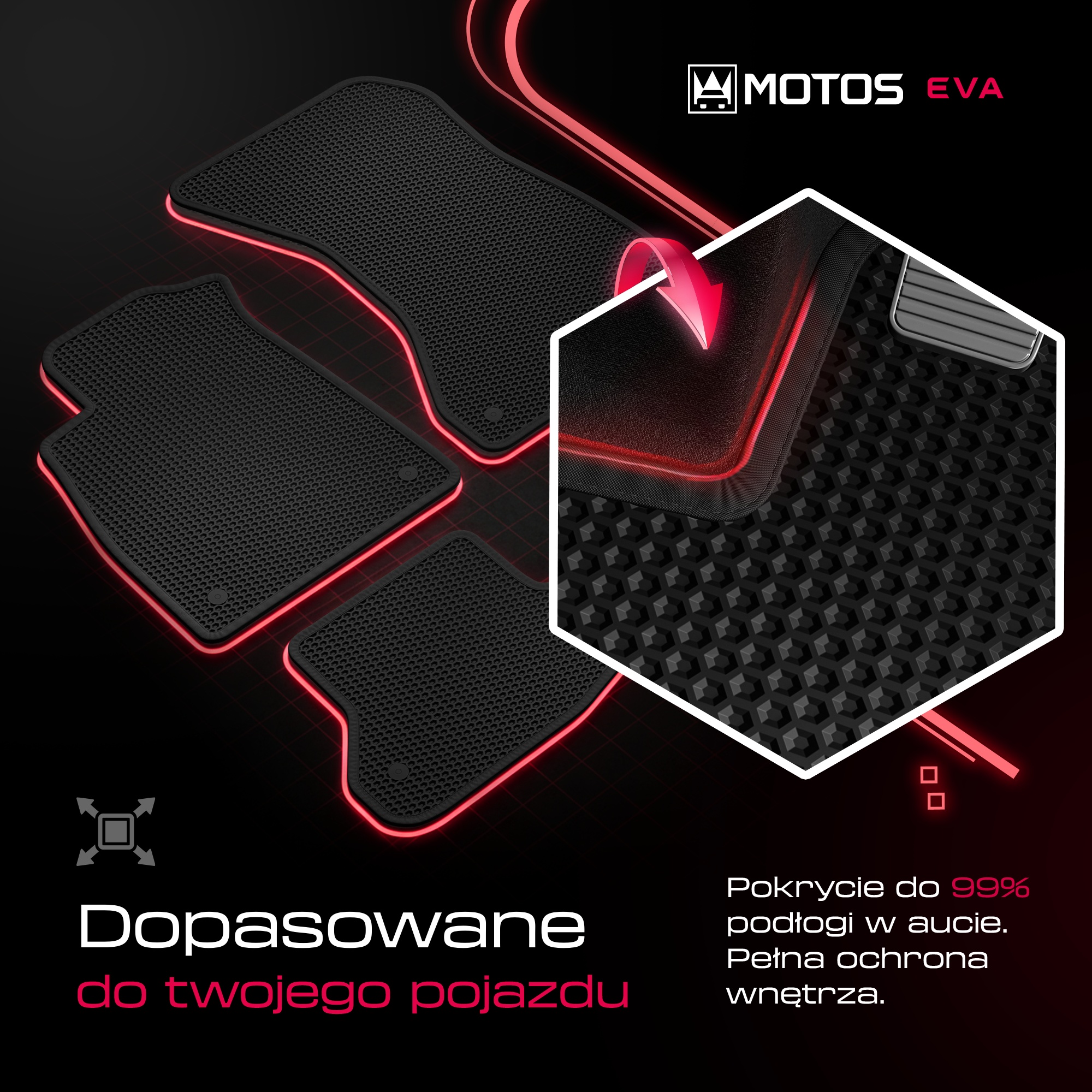 Dywaniki samochodowe EVA Peugeot 807 2002-2014 - Sklep Motos.pl